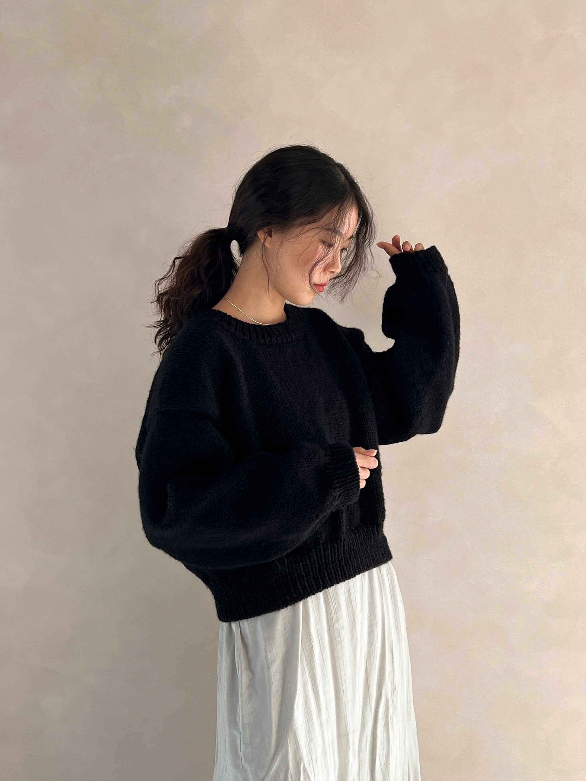 [PDF 도안] 울리울리 드롭숄더 탑다운 스웨터(동영상) – pattern by banul global